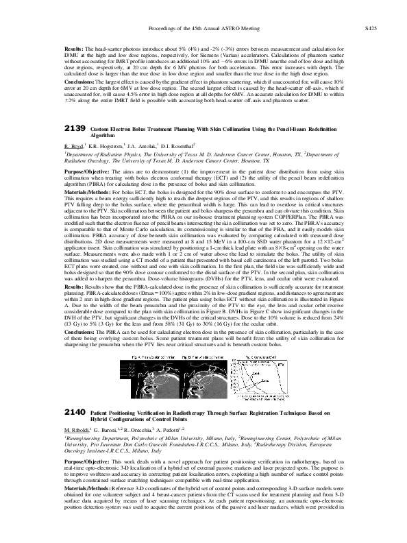 (PDF) Custom electron bolus treatment planning with skin collimation ...