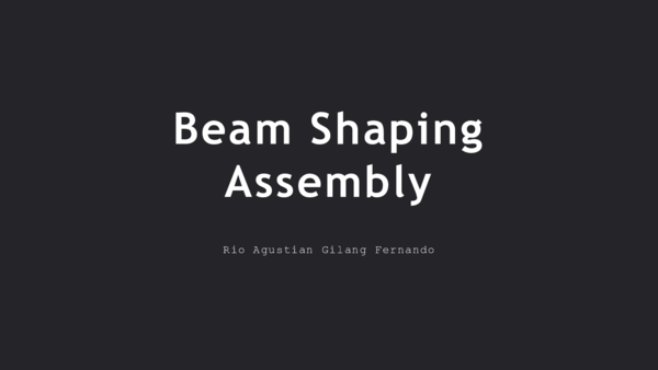 (PDF) Beam Shaping Assembly