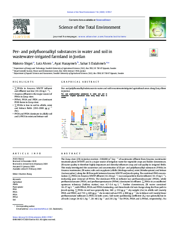 (PDF) Per- and polyfluoroalkyl substances in water and wastewater: A critical review of their ...