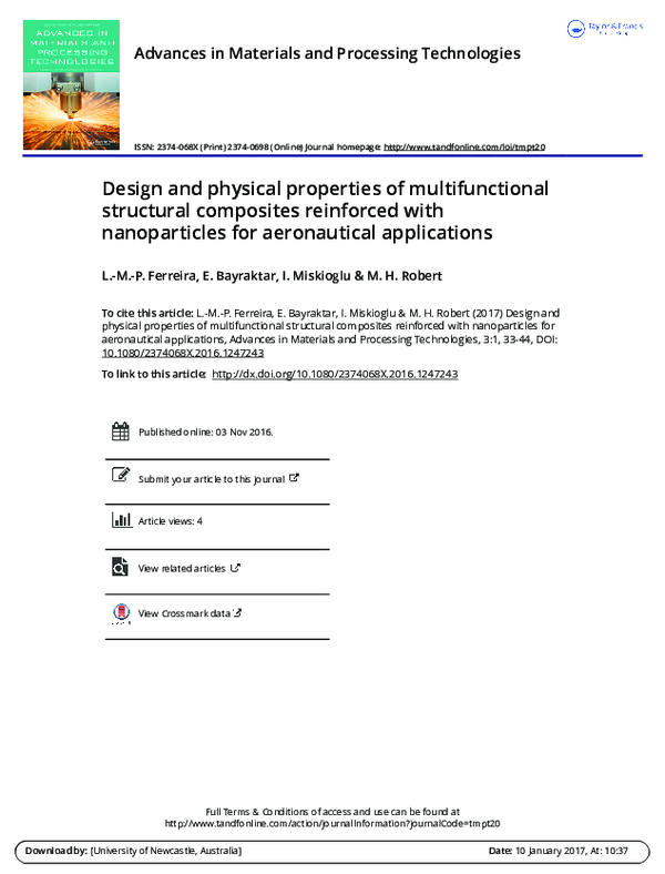 (PDF) Design and physical properties of multifunctional structural ...
