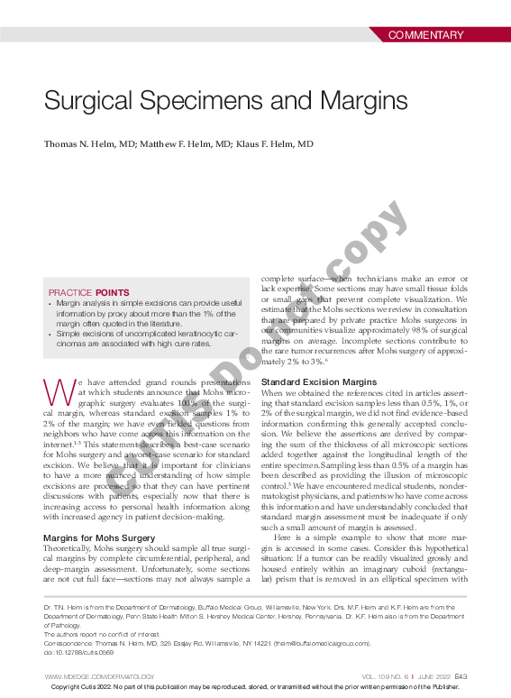 (PDF) Surgical Specimens and Margins