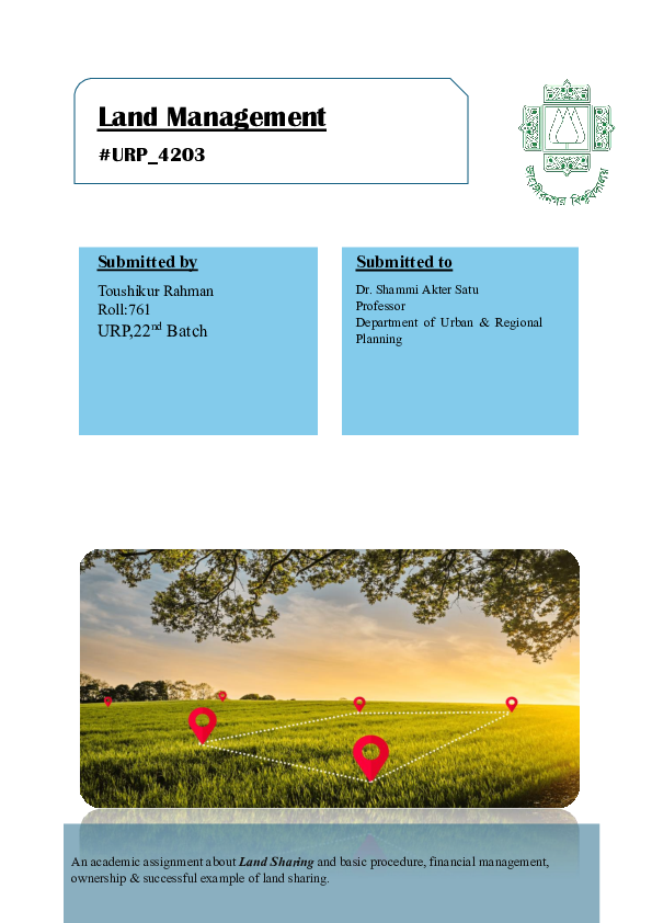 (PDF) Land Management