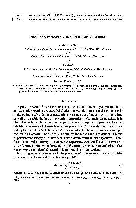 (PDF) Nuclear polarization in muonic atoms