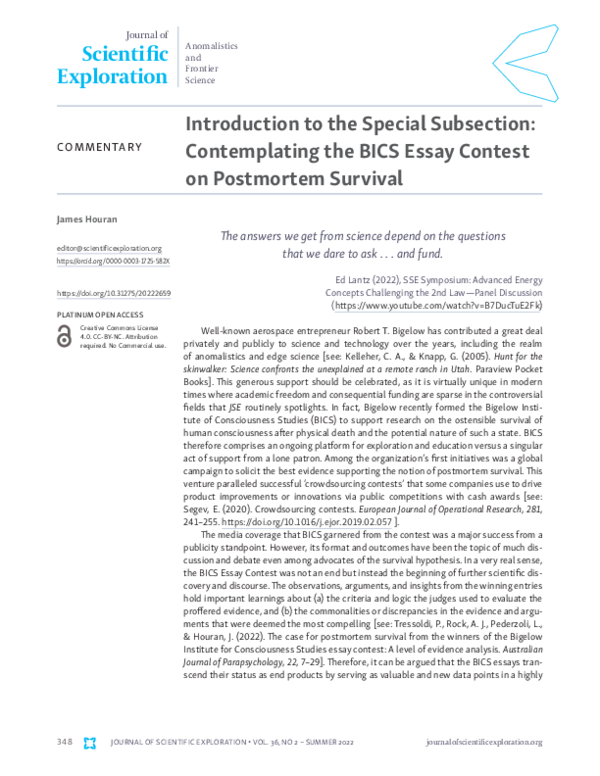 (PDF) Introduction to the Special Subsection: Contemplating the BICS ...