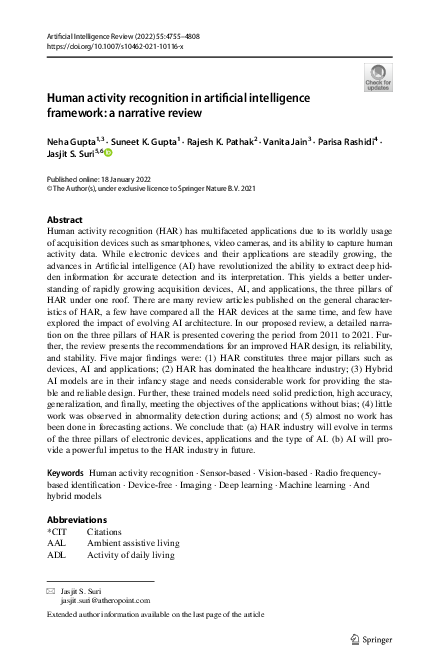 (PDF) Human Activity Recognition