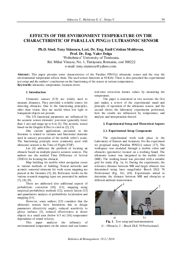 (PDF) Effects of the Environment Temperature on the Characteristic of ...