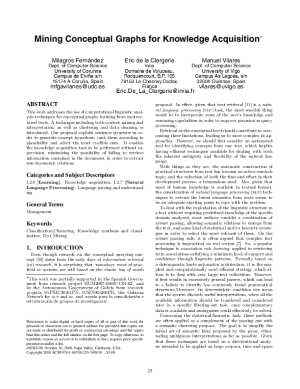(PDF) Mining conceptual graphs for knowledge acquisition