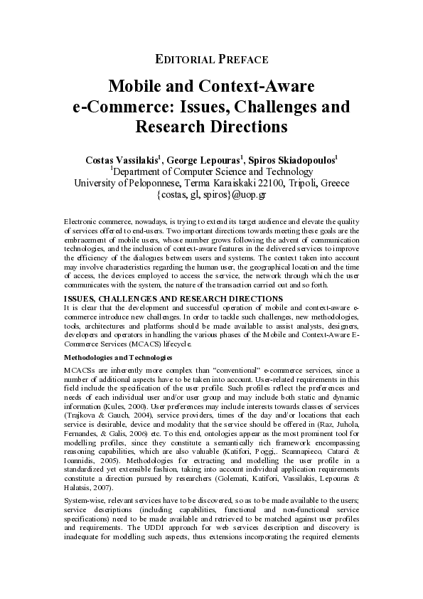 (PDF) Mobile and Context-Aware e-Commerce: Issues, Challenges and Research Directions | Costas ...