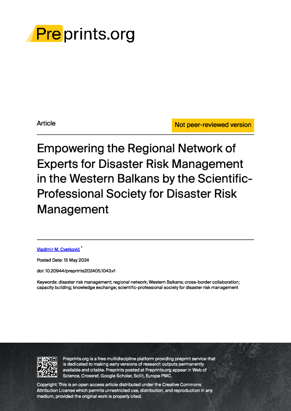 (PDF) Empowering the Regional Network of Experts for Disaster Risk ...