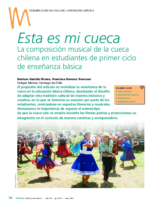 (PDF) Esta es mi cueca. La composición musical de la cueca chilena en ...