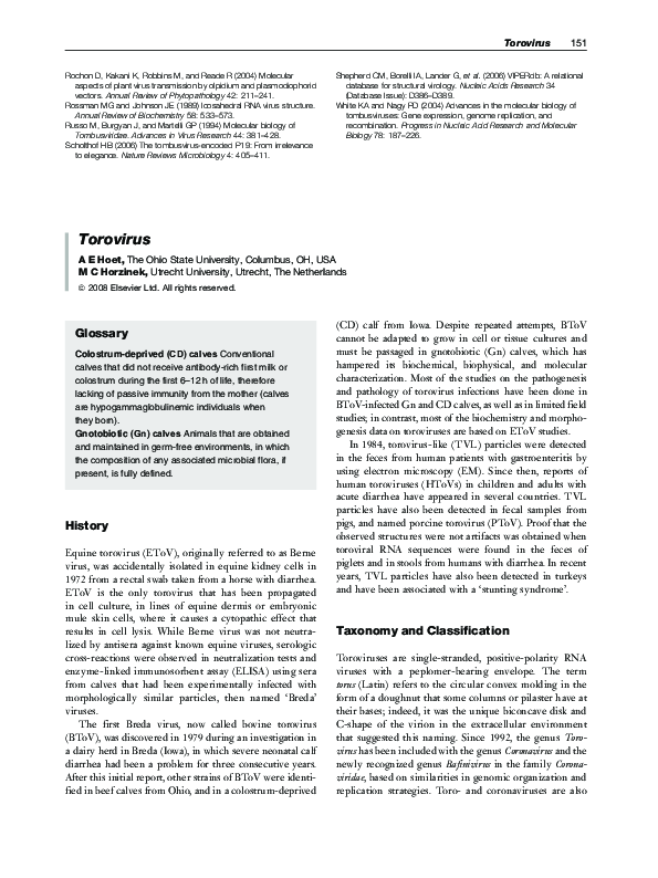 (PDF) Torovirus