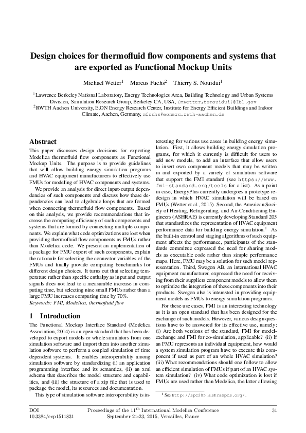 (PDF) Design Choices for Thermofluid Flow Components and Systems that ...