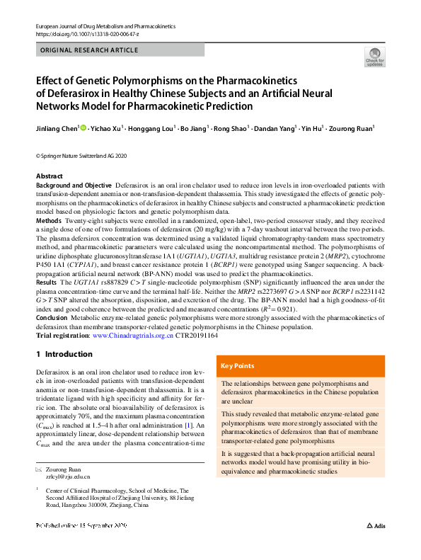 (PDF) Effect of genetic polymorphisms on the pharmacokinetics and efficacy of glimepiride in a ...
