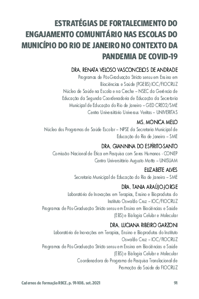 (PDF) Estratégias De Fortalecimento Do Engajamento Comunitário Nas ...