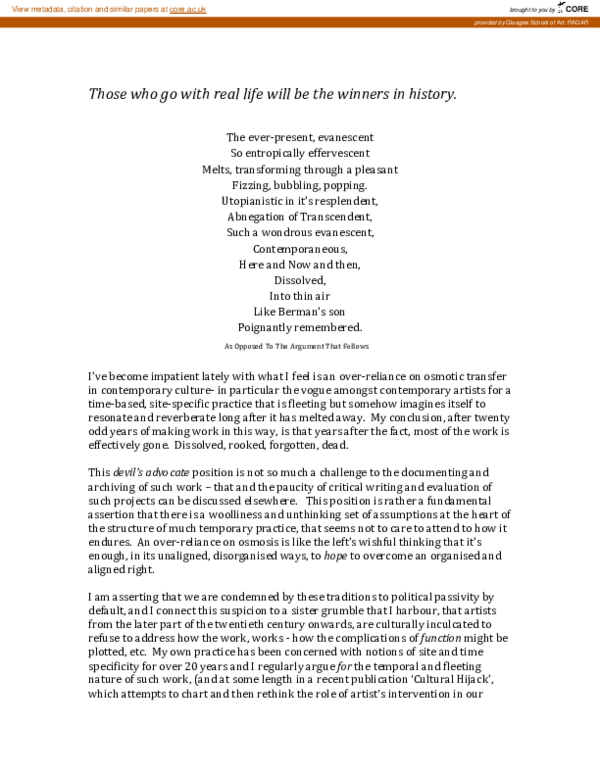 (PDF) Those Who Go With Real Life Will Be The Winners in History ...