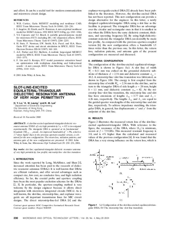 (PDF) Slot-line-excited equilateral-triangular dielectric resonator ...