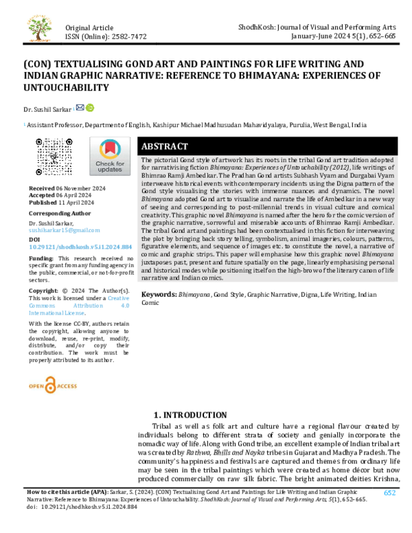 (PDF) CON) TEXTUALISING GOND ART AND PAINTINGS FOR LIFE WRITING AND ...