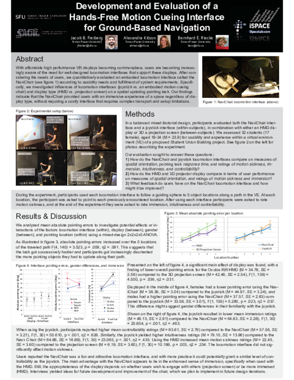 (PDF) Development and evaluation of a hands-free motion cueing interface for ground-based navigation