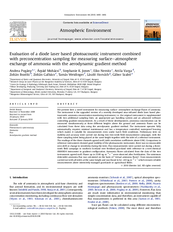 (PDF) Evaluation of a diode laser based photoacoustic instrument ...