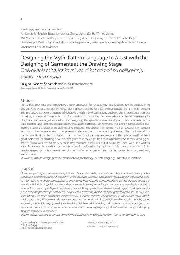 (PDF) Designing the Myth: Pattern Language to Assist with the Designing ...