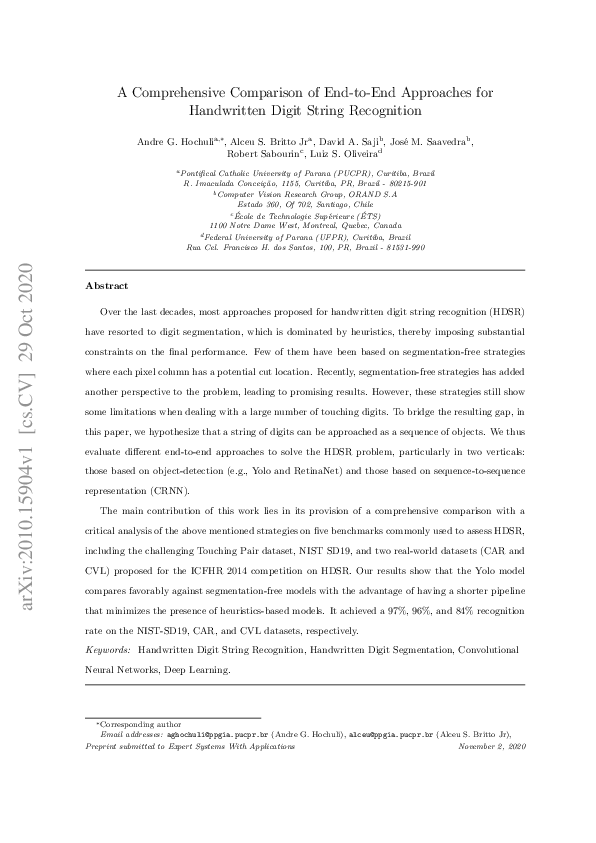 (PDF) A comprehensive comparison of end-to-end approaches for handwritten digit string recognition