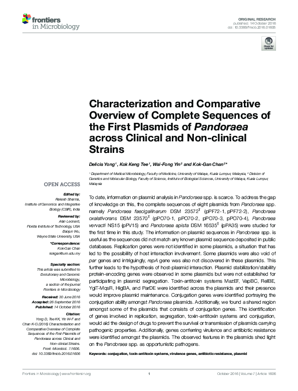 (PDF) Characterization and Comparative Overview of Complete Sequences ...