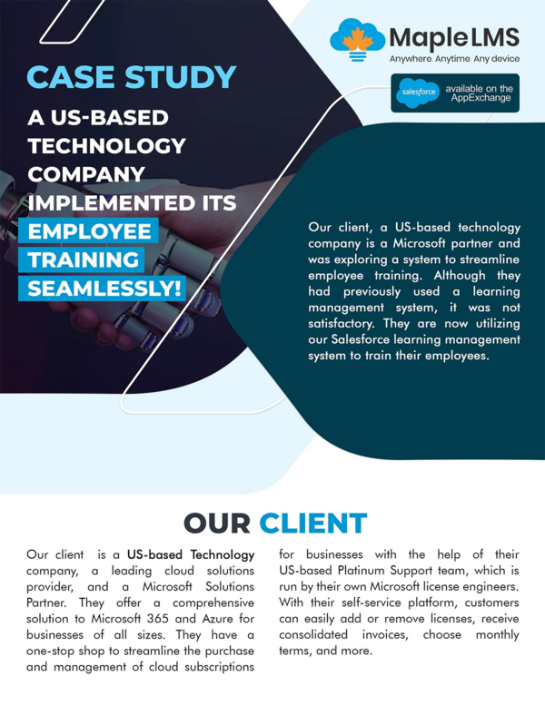 (PDF) US based Technology Company Easily Implemented Employee Training