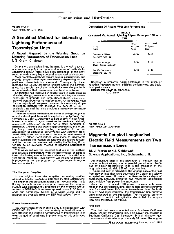 (PDF) Magnetic Coupled Longitudinal Electric Field Measurements on two ...