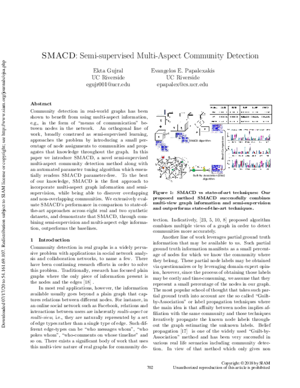(PDF) SMACD: Semi-supervised Multi-Aspect Community Detection