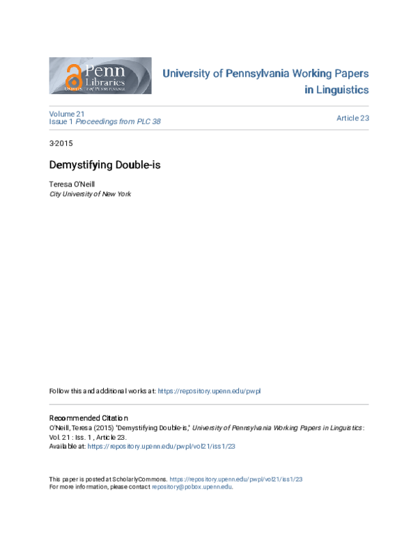 Pdf Demystifying Double Is
