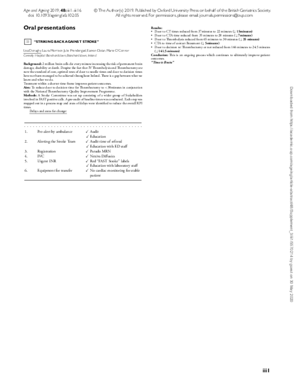 (PDF) 33 “Striking Back Against Stroke”