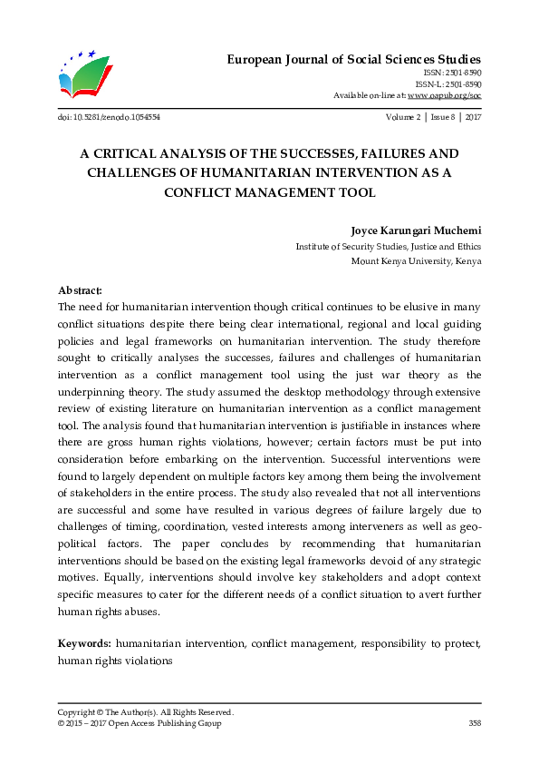 (PDF) A Critical Analysis of the Successes, Failures and Challenges of ...