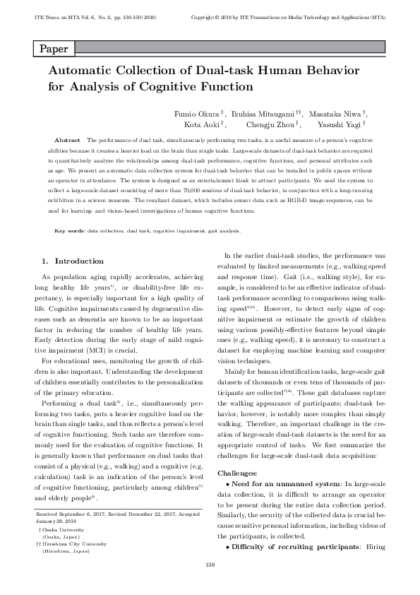 (PDF) [Paper] Automatic Collection of Dual-task Human Behavior for ...