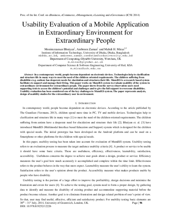 (PDF) Usability evaluation of mobile application in culinary recommendation system