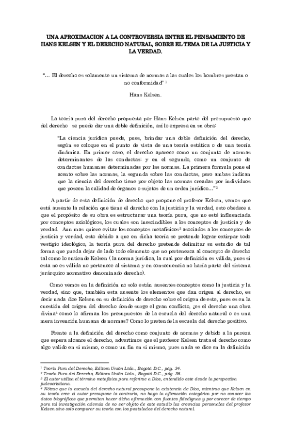 (PDF) UNA APROXIMACION A LA CONTROVERSIA ENTRE EL PENSAMIENTO DE HANS ...