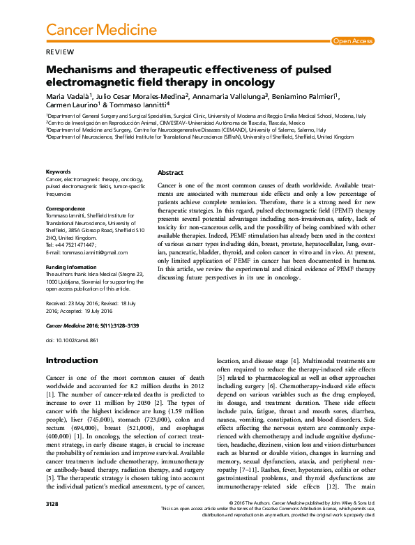 (PDF) Mechanisms and therapeutic effectiveness of pulsed ...