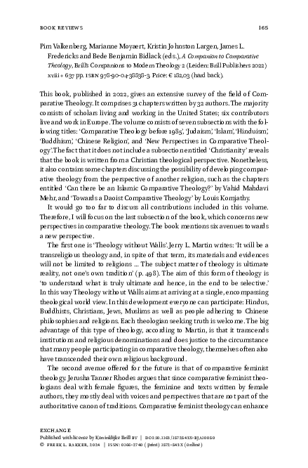 (PDF) Book Review: Valkenberg Pim et al. (eds.), A Companion to ...