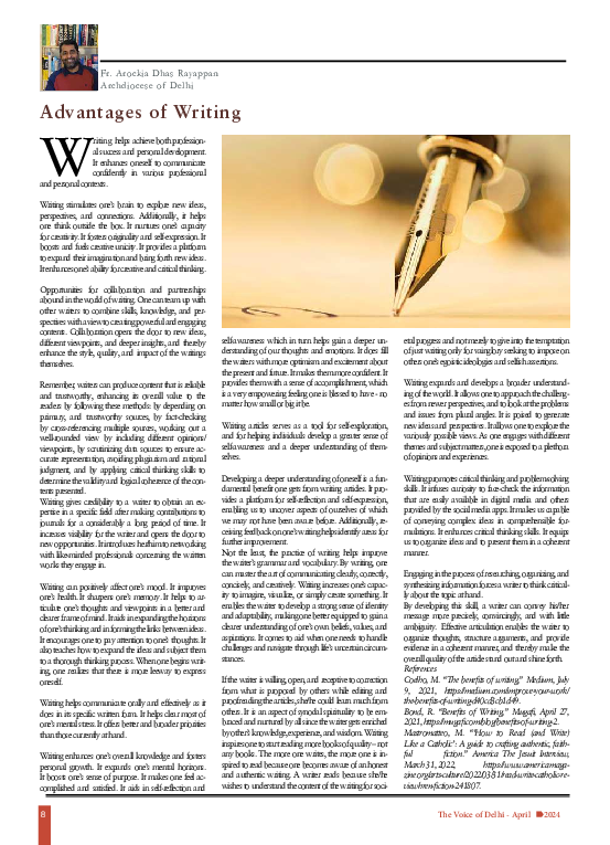 (PDF) Advantages of Writing