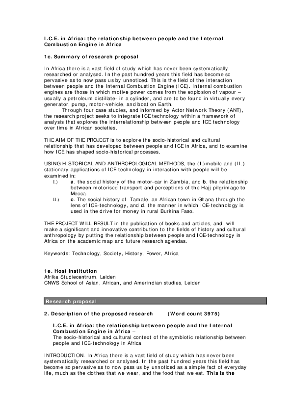 (PDF) I.C.E. in Africa: the relationship between people and the ...