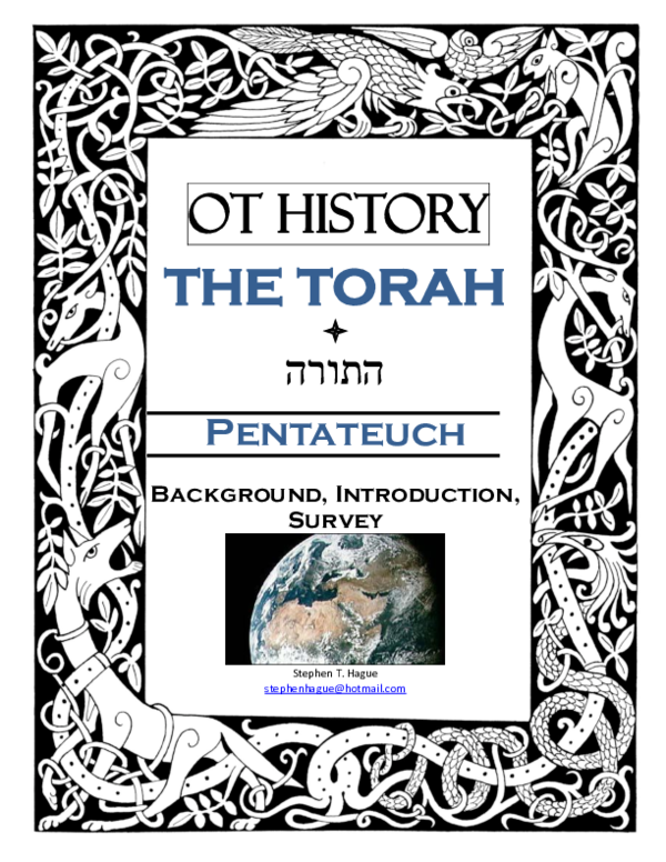 (PDF) Pentateuch Lecture notes by Stephen Hague