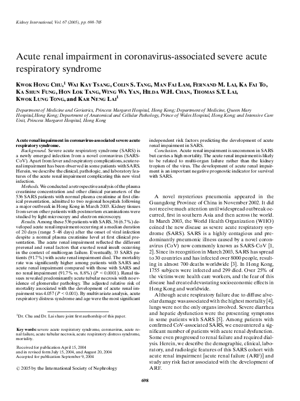 (PDF) The MEST score provides earlier risk prediction in IgA nephropathy