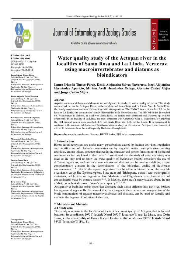 (PDF) Actopan River Water Quality Indicators Study