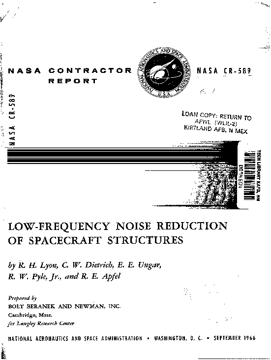 (PDF) Low-frequency noise reduction of spacecraft structures