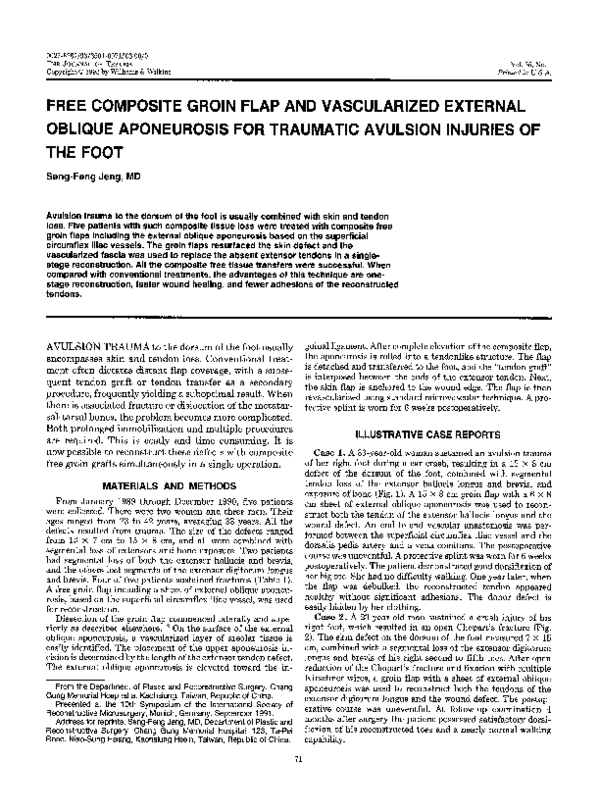 (PDF) Free Composite Groin Flap and Vascularized External Oblique ...