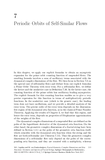 (PDF) Periodic Orbits of Self-Similar Flows