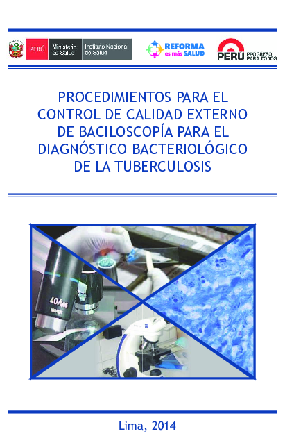 (PDF) Procedimientos para el control de calidad externo de baciloscopía ...