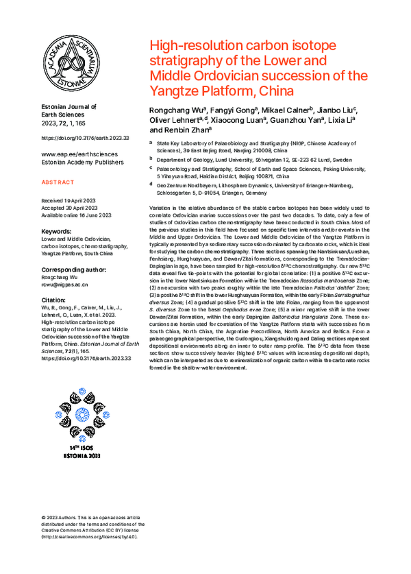 (PDF) High-resolution carbon isotope stratigraphy of the Lower and ...