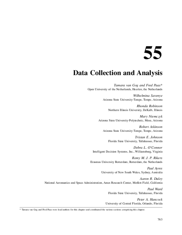 (PDF) Data Collection and Analysis