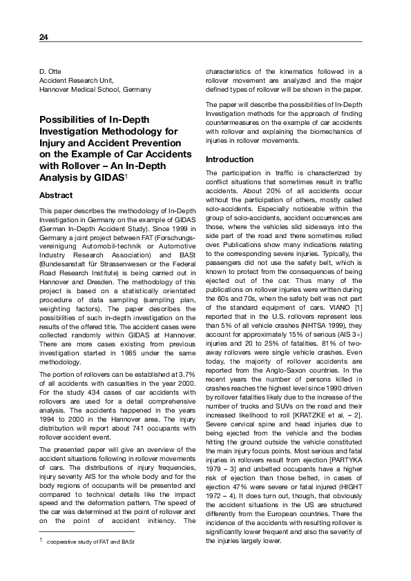 (PDF) Possibilities of in-depth investigation methodology for injury ...