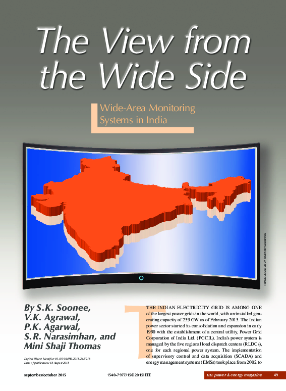 (PDF) The View from the Wide Side: Wide-Area Monitoring Systems in India